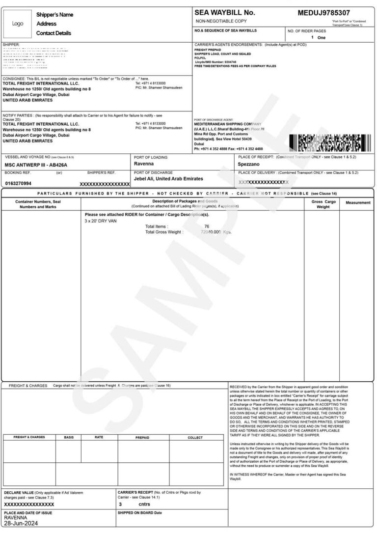 Documents Required for Customs Clearance in Dubai